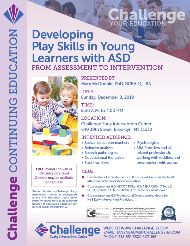 Developing Play Skills In Young Learners With ASD From Assessment To ...
